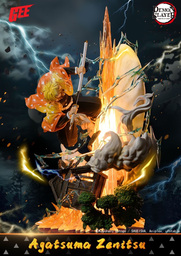 New Zenitsu (Demon Slayer) 1/5 Scale Resin Statue By Great Eastern ...